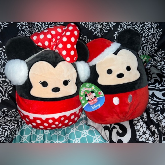 Squishmallows | Toys | Mickey And Minnie Mouse Squishmallow Christmas ...